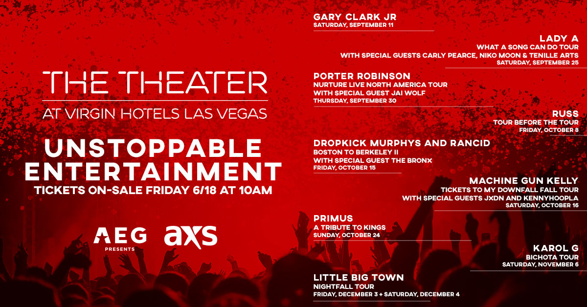 AEG Presents Announces Initial Entertainment Lineup for The Theater at ...