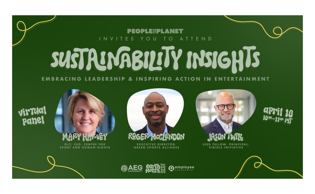 AEG Sustainability Hosts Third Annual Sustainability Insights Panel ...